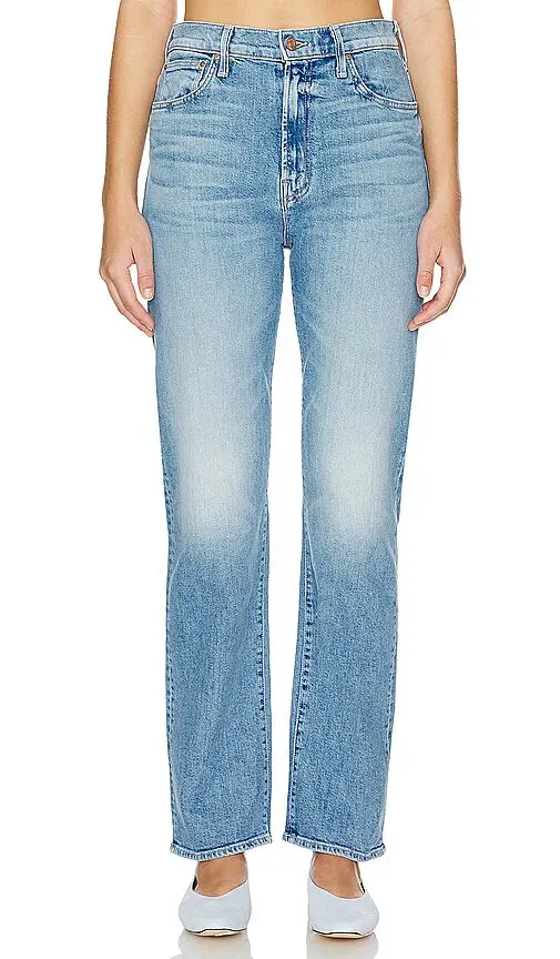 MOTHER The Ditcher Zip Flood Jeans - Denim-light