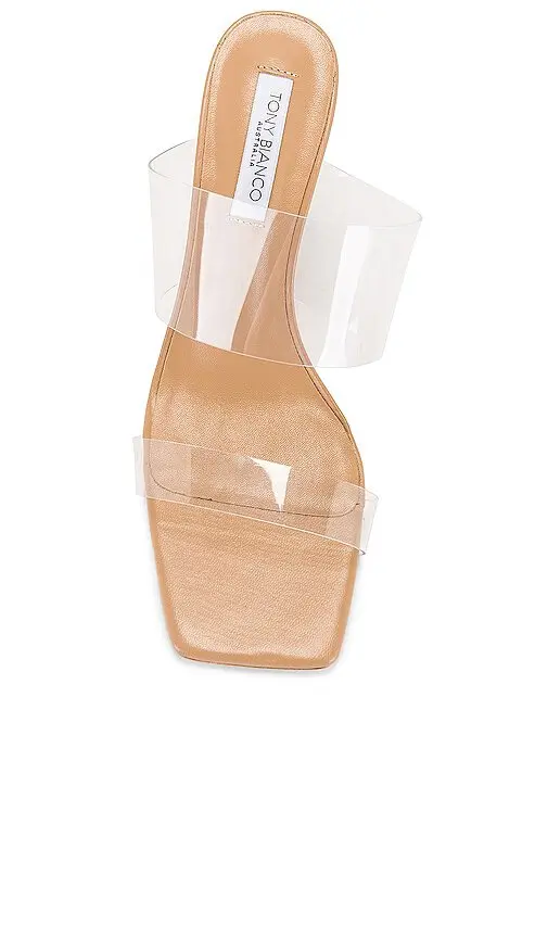 TONY BIANCO Chicago High Heel Sandal In Clear And - Nude