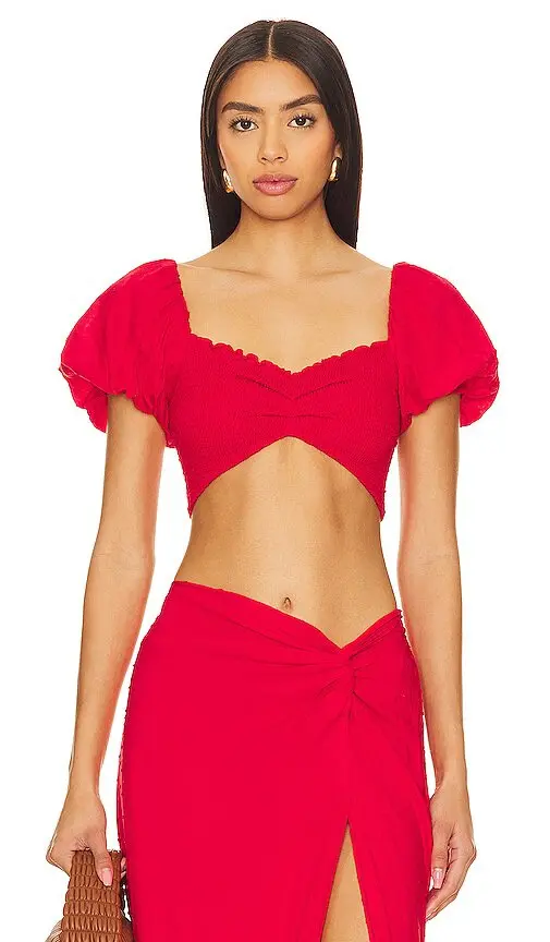 Peixoto Louisa Puff Sleeve Top