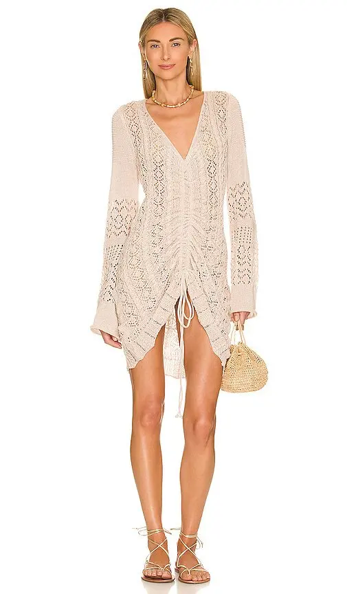 SNDYS. Fate Mini Dress - Beige