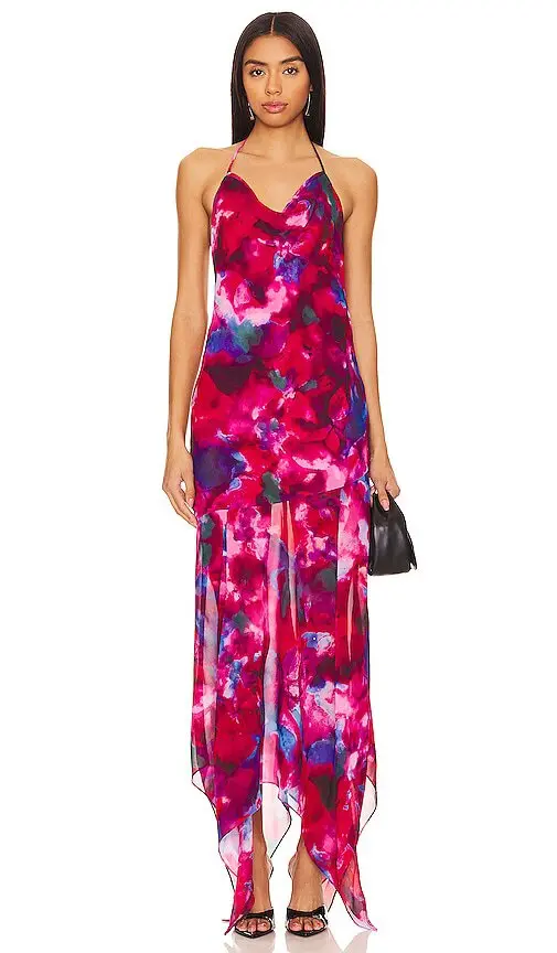 LOVERS AND FRIENDS Phoenix Maxi Dress - Fuchsia