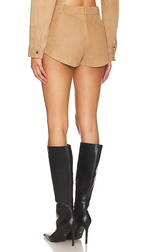 LAMARQUE X Revolve Annaise Suede Shorts - Brown