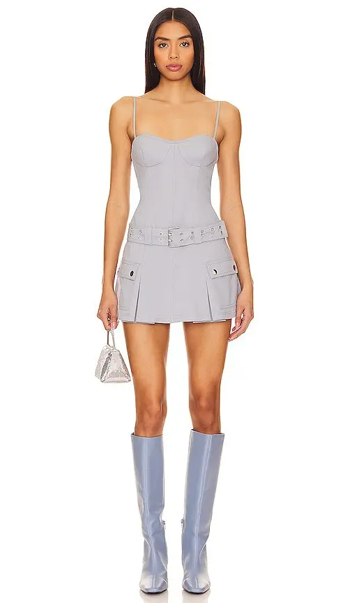LOVERS AND FRIENDS Remy Mini Dress - Grey