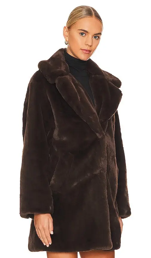 LAMARQUE Linnea Teddy Coat - Brown