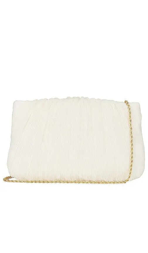 LOEFFLER RANDALL Brit Flat Pleated Pouch - White