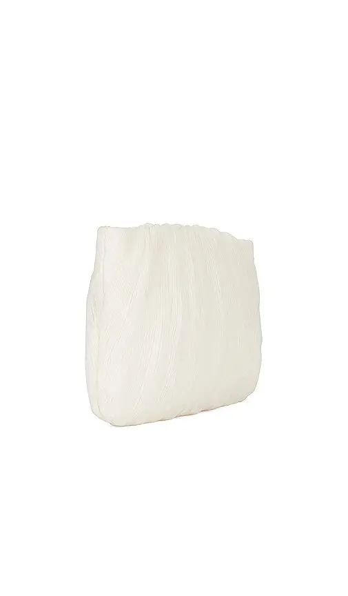 LOEFFLER RANDALL Brit Flat Pleated Pouch - White
