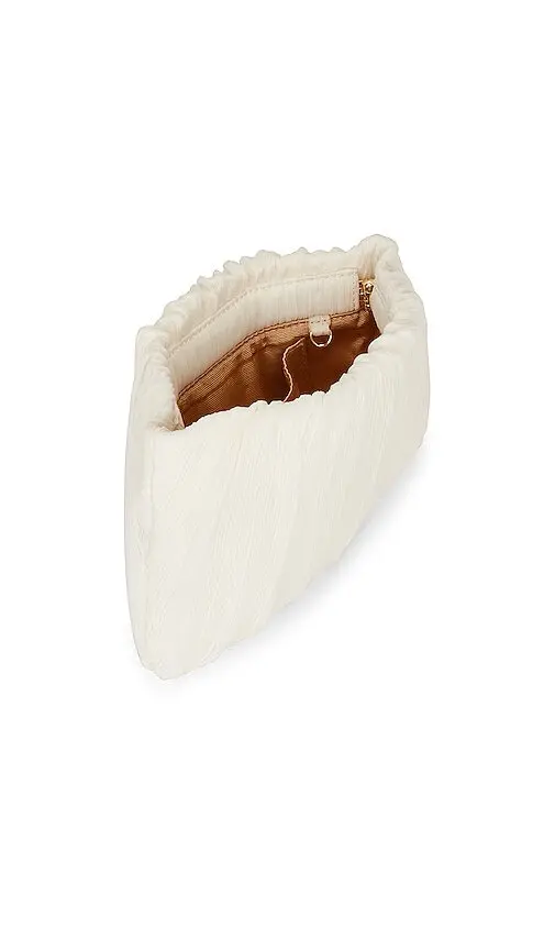 LOEFFLER RANDALL Brit Flat Pleated Pouch - White