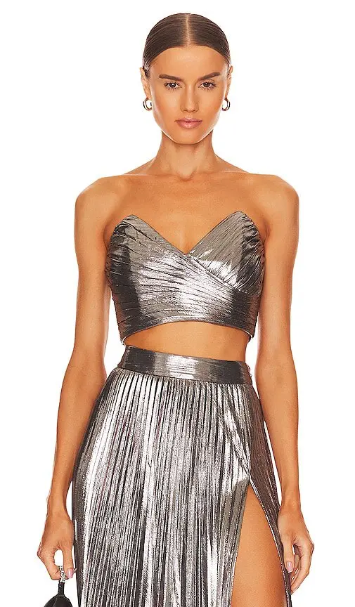 Retrofete Sophia Top - Metallic Silver
