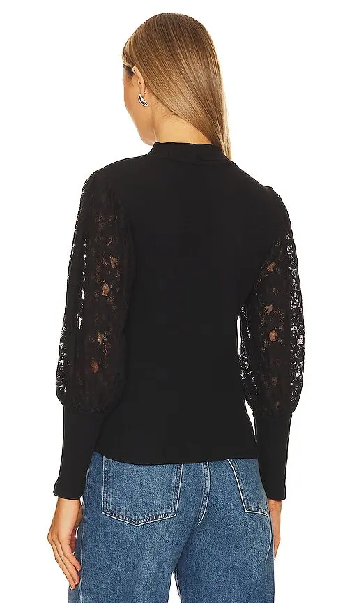 BOBI Lace Long Sleeve Sweater