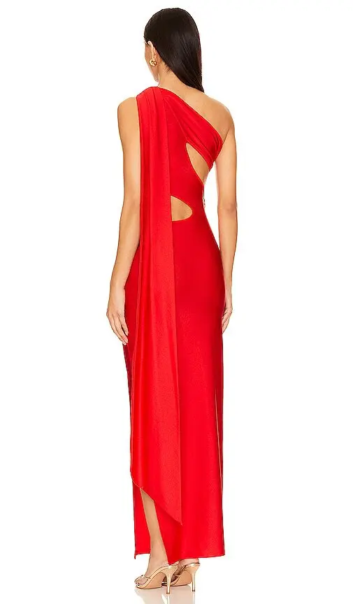 KHANUMS Kalentina One-shoulder Cut-out Gown