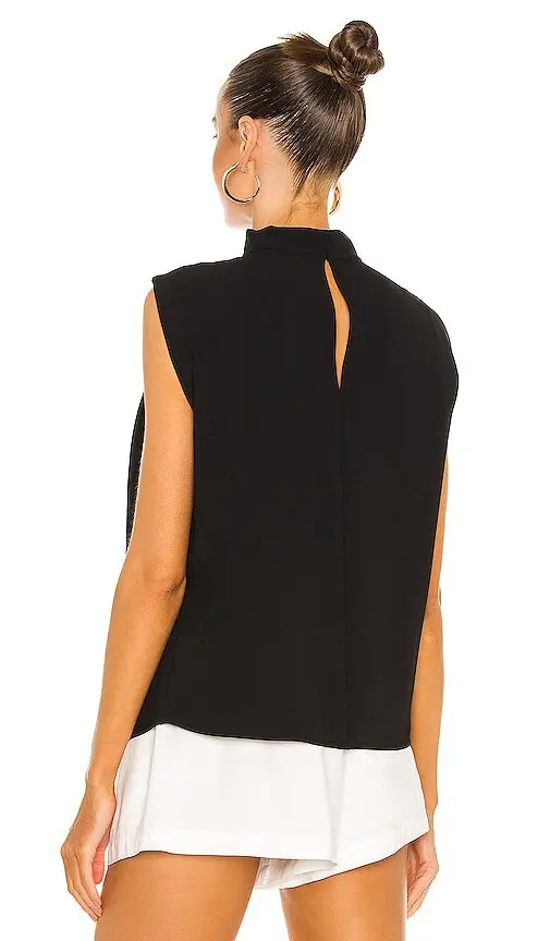 Amanda Uprichard Sleeveless Fabienne Top - Black