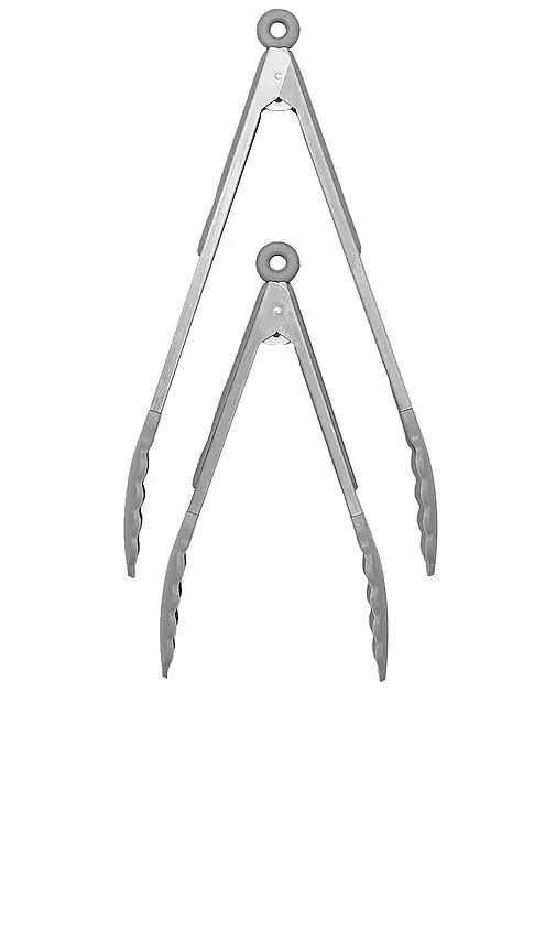 PUBLIC GOODS Stainless Kitchen Tongs Set - Grey
