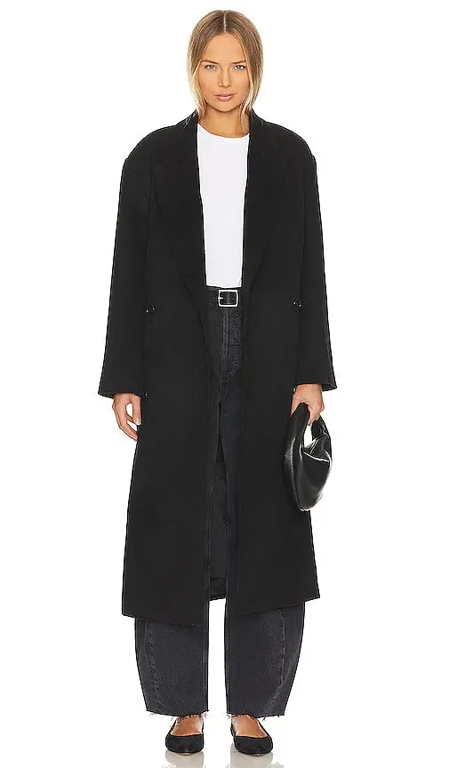 AGOLDE Luna Pieced Wide Leg Jeans - Black