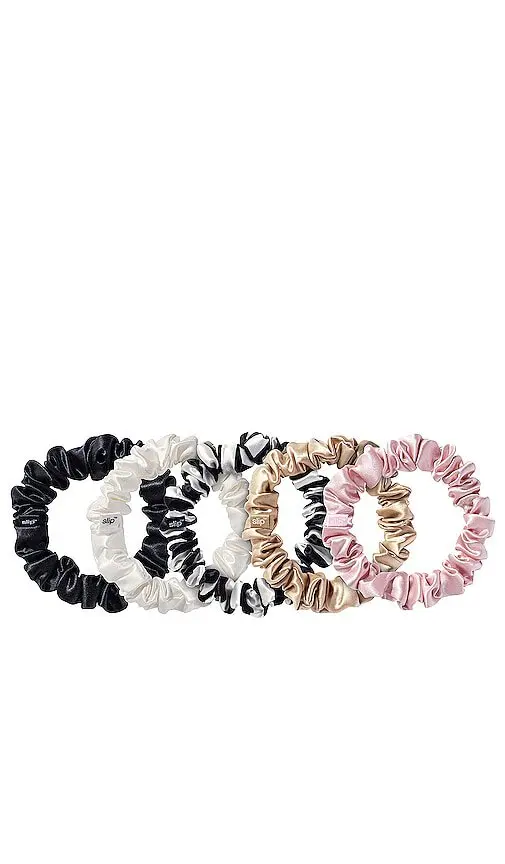 Slip Midi Scrunchies 5 Pack - Na