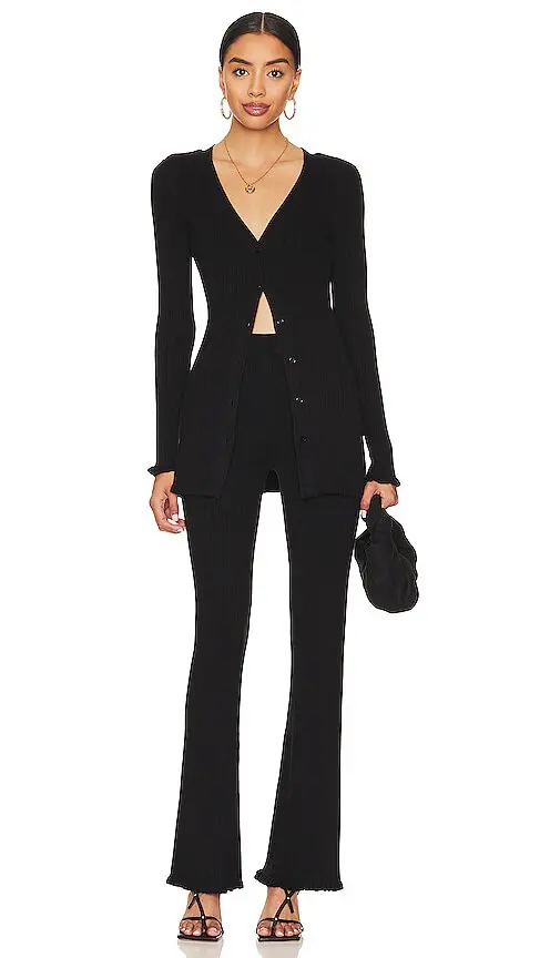 Tularosa Variegated Rib Pant - Black