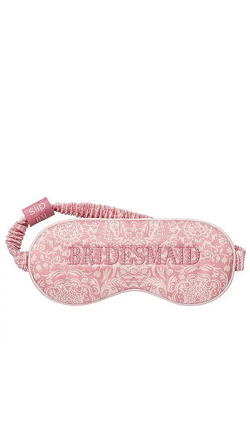Slip Bridesmaid Pure Silk Sleep Mask Bridal Collection - Pink