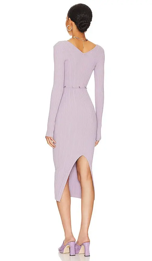 Lpa Delaire Button Off Midi Dress