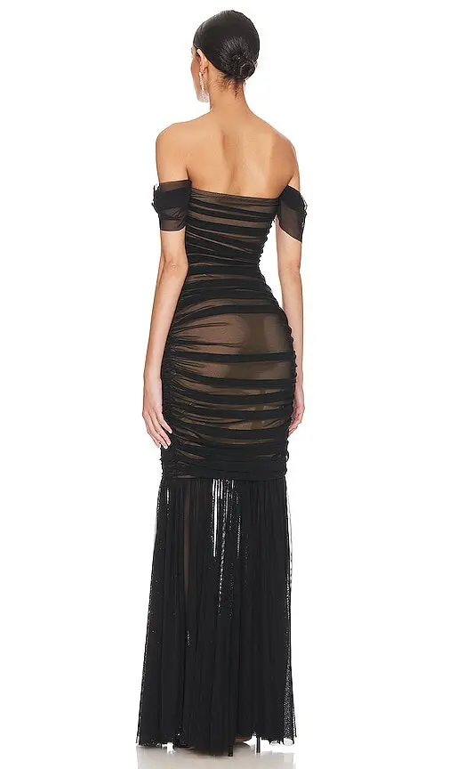 Norma Kamali Walter Fishtail Gown - Black