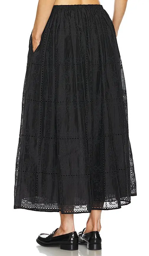 HELSA Handkerchief Midi Skirt