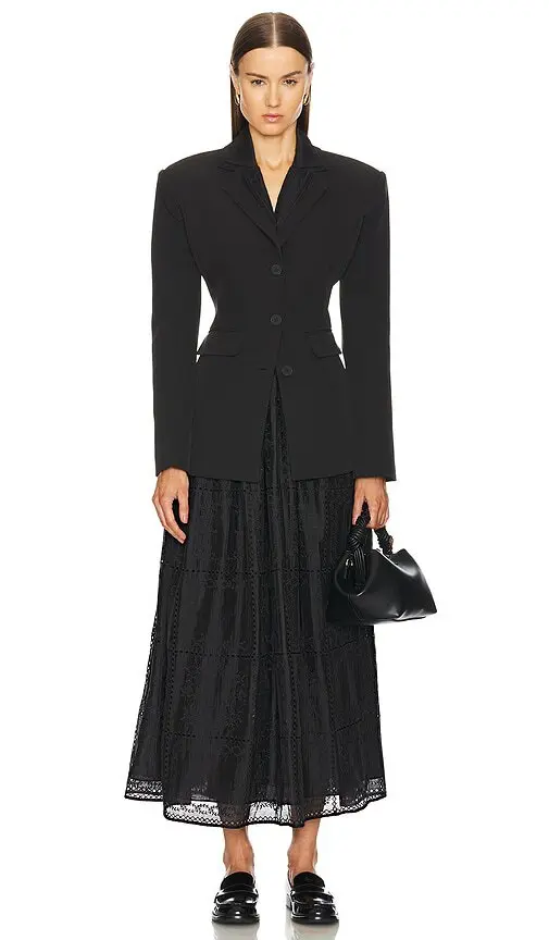 HELSA Handkerchief Midi Skirt