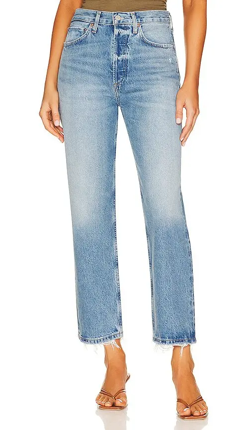 AGOLDE 90's Crop Jeans In Medium Wash