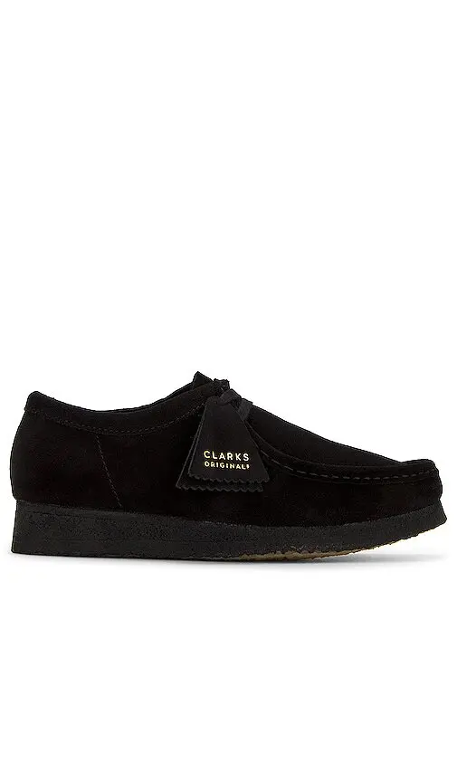 Clarks Wallabee Suede Lace-up Shoes - Black