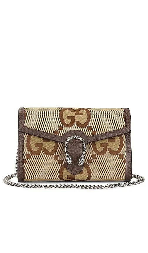 FWRD RENEW Gucci Jumbo Gg Mini Dionysus Shoulder Bag - Brown