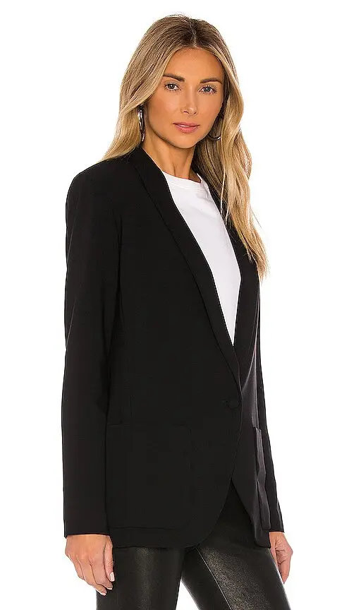 Amanda Uprichard Shawl Collar Blazer - Black