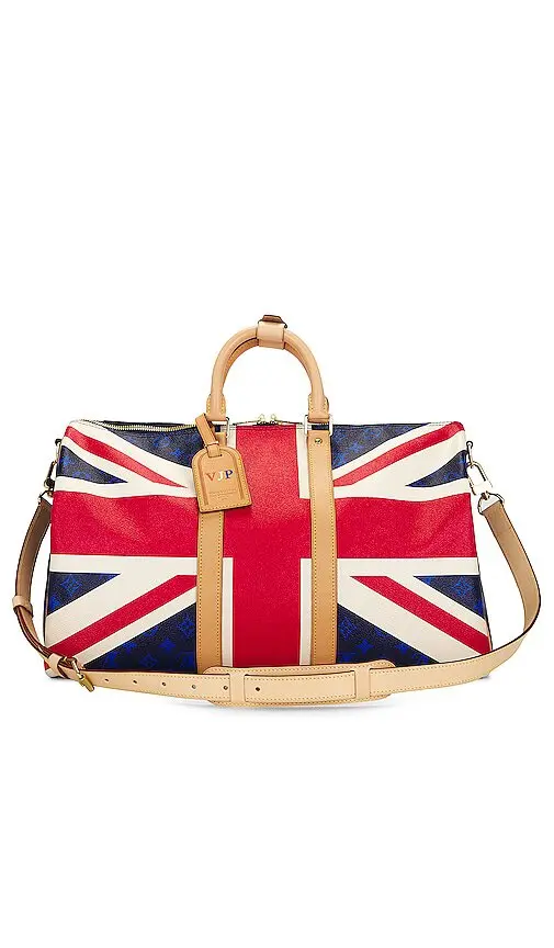 FWRD RENEW Louis Vuitton Union Jack Royal Wedding Keepall Bandouliere 45 Handbag