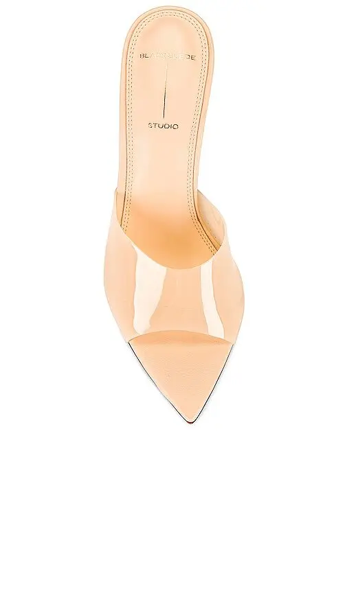 BLACK SUEDE STUDIO Bella High Heel Mule - Beige