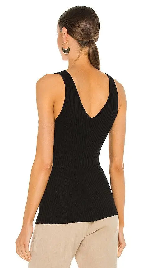 Enza Costa Ribbed U-neck Tank