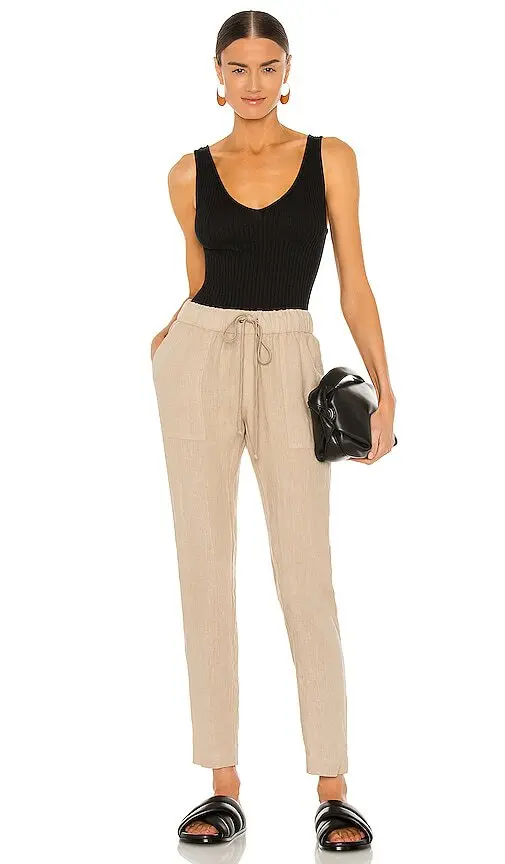 Enza Costa Ribbed U-neck Tank