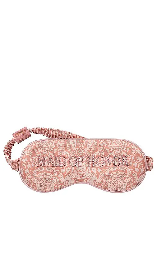 Slip Maid Of Honor Pure Silk Sleep Mask Bridal Collection - Pink