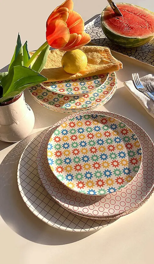 XENIA TALER Circles Dinner Set Of 4