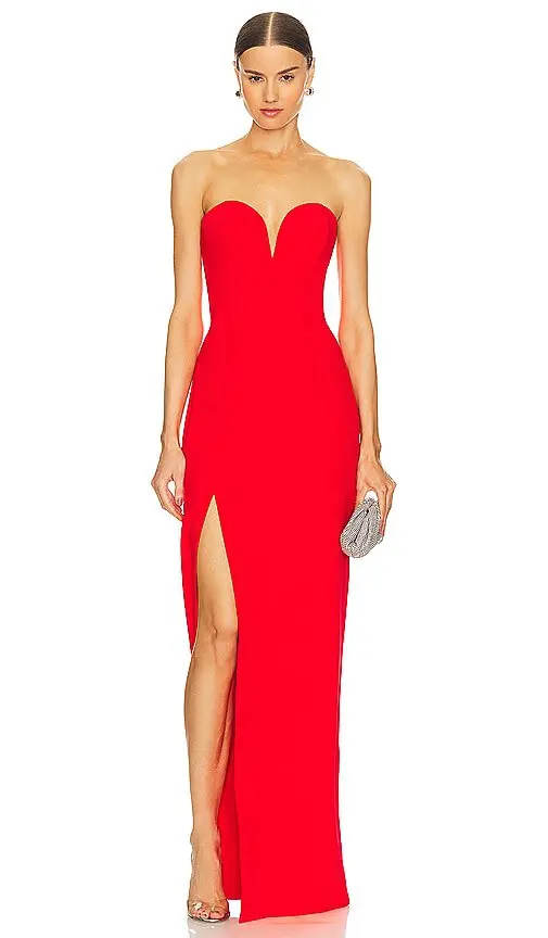 Amanda Uprichard X Revolve Cherri Gown - Red