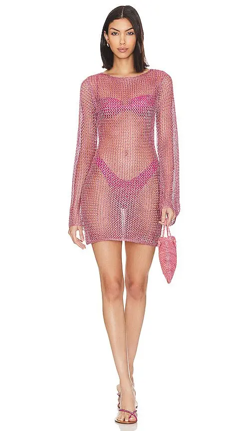 Superdown Gaia Mini Dress - Fuchsia