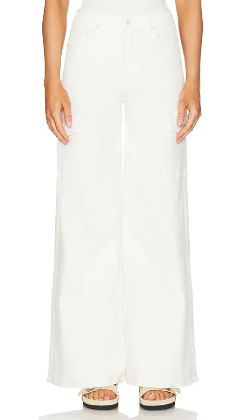 MOTHER The Undercover Cargo Sneak Jeans - White