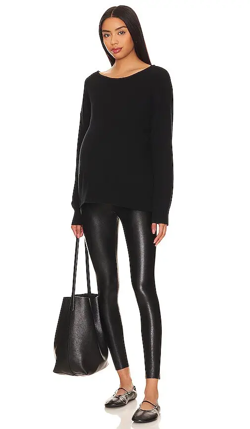 Commando Faux Leather Maternity Legging In . Also