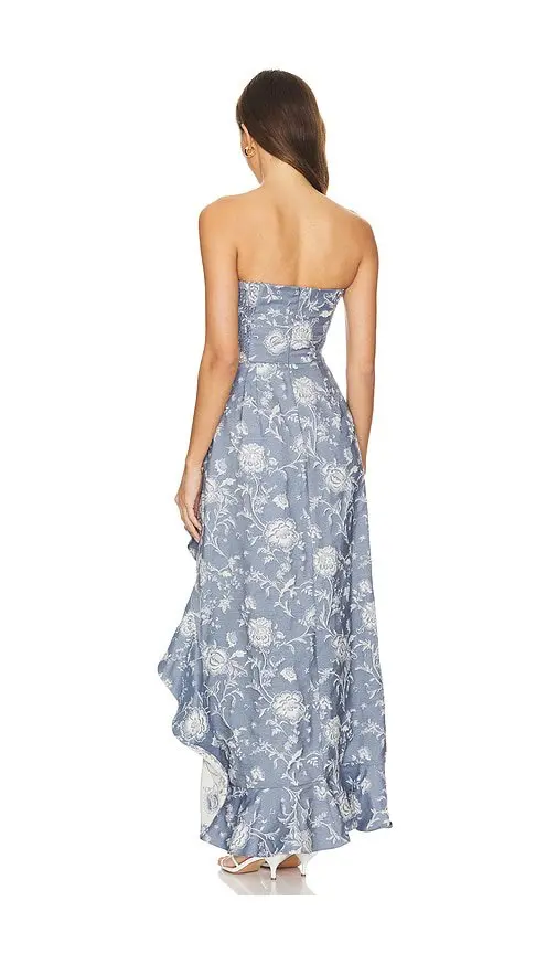 Amanda Uprichard Alyse Chambray Hi-low Dress