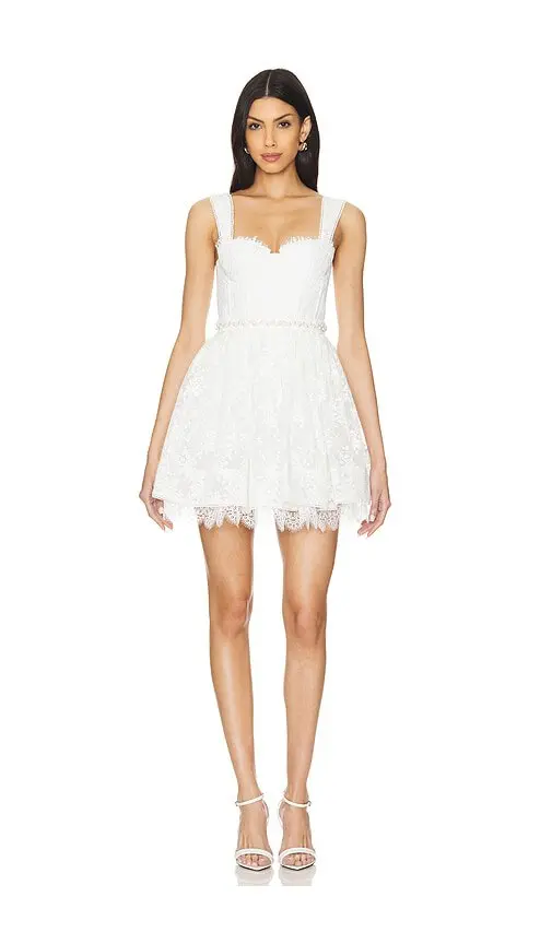 Alice + Olivia Hope" Lace Mini Dress