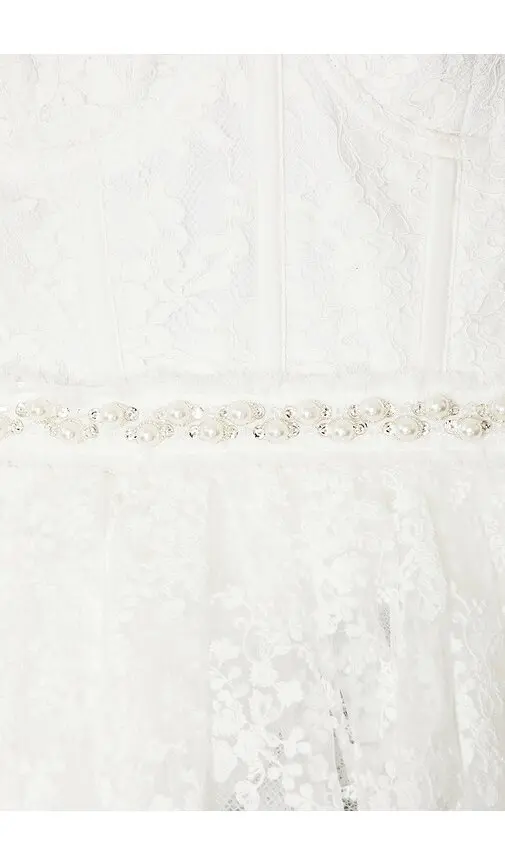 Alice + Olivia Hope" Lace Mini Dress
