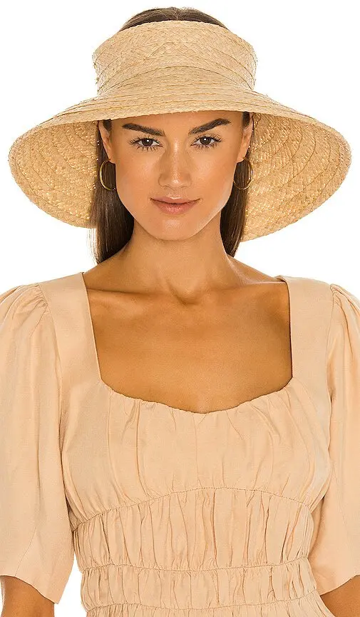 Hat Attack Roll Up Travel Visor - Tan