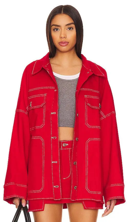 BY.DYLN X Revolve Cooper Jacket - Red