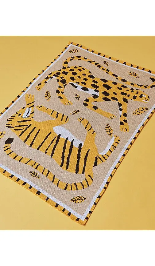 SLOWDOWN STUDIO Big Cats Mini Blanket