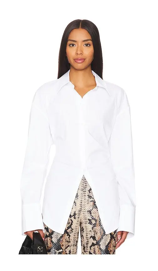 SIMONMILLER Loch Button Up Shirt - White