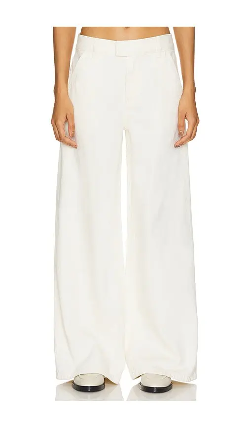 GRLFRND Estella Low Rise Trouser Jeans - Beige