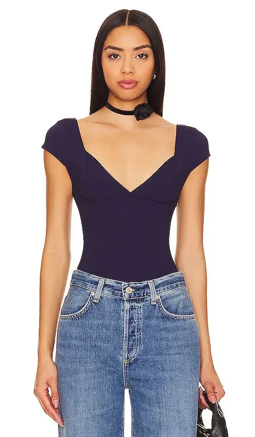 Free People Duo Corset Cami - Navy