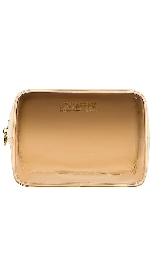 Stoney Clover Lane Clear Front Large Pouch - Tan