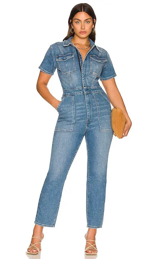Good American Fit For Success Jumpsuit In . Also - Denim-medium