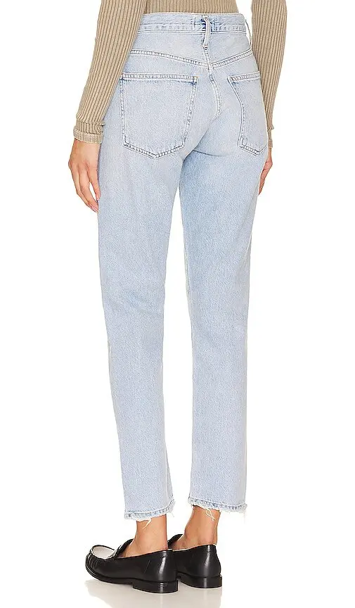AGOLDE Austin Mid Rise Tapered Slim Jeans - Denim-light